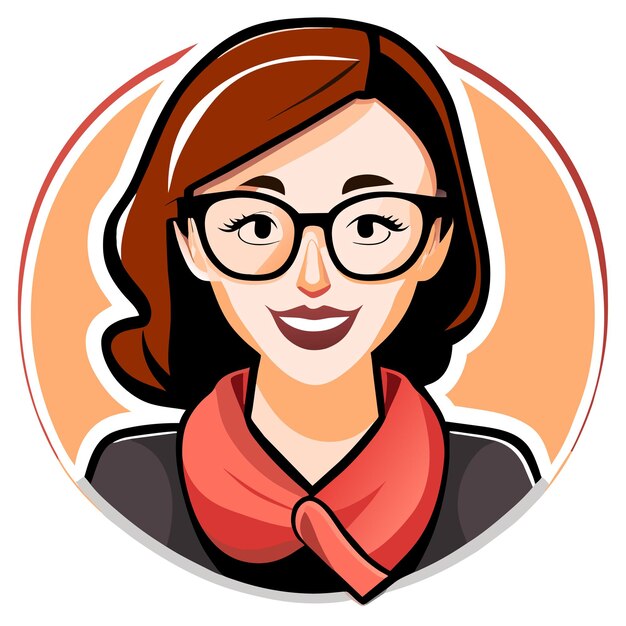 Cheerful Woman in Glasses Smiling Warmly in Portrait | Jiffy Designs