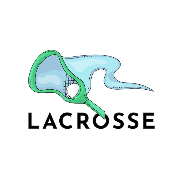Vibrant Lacrosse Stick Illustration with Bold Text | Jiffy Designs
