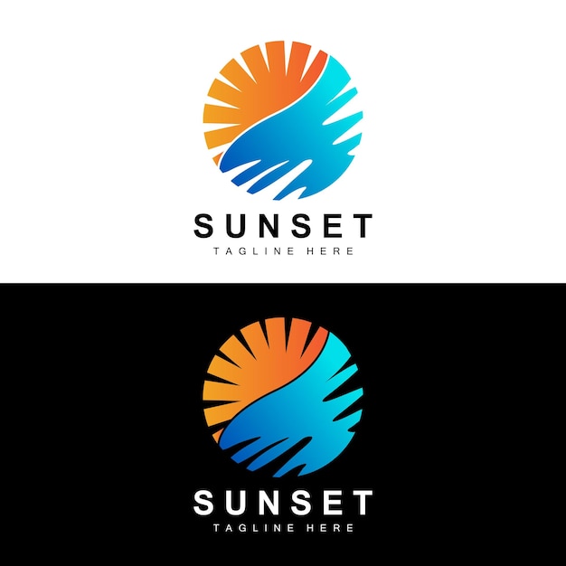 Vibrant Sunset Horizon in Bold Geometric Design | Jiffy Designs