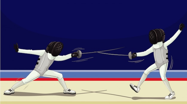 Fencing Duel on the Competitive Piste | Jiffy Designs