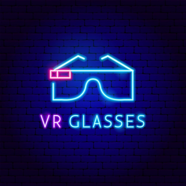 Vibrant Neon VR Glasses Signage | Jiffy Designs