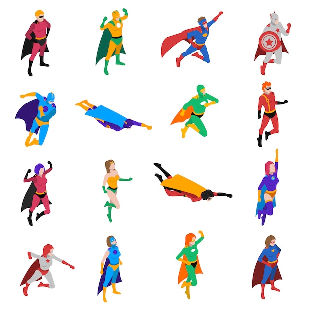 Vibrant Collection of Diverse Superhero Illustrations | Jiffy Designs