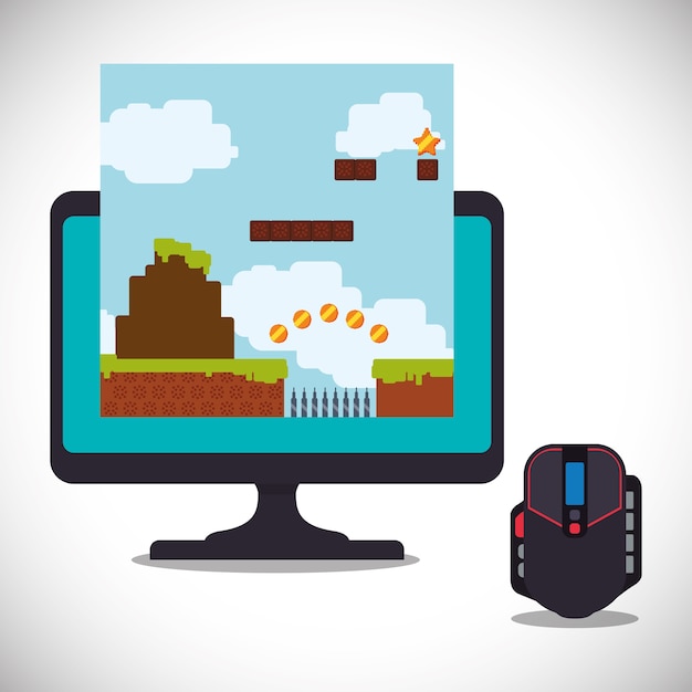 Vibrant Retro-Inspired Platformer Game Scene | Jiffy Designs