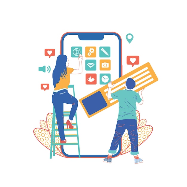 Vibrant Social Media Interactions and Digital Connectivity | Jiffy Designs