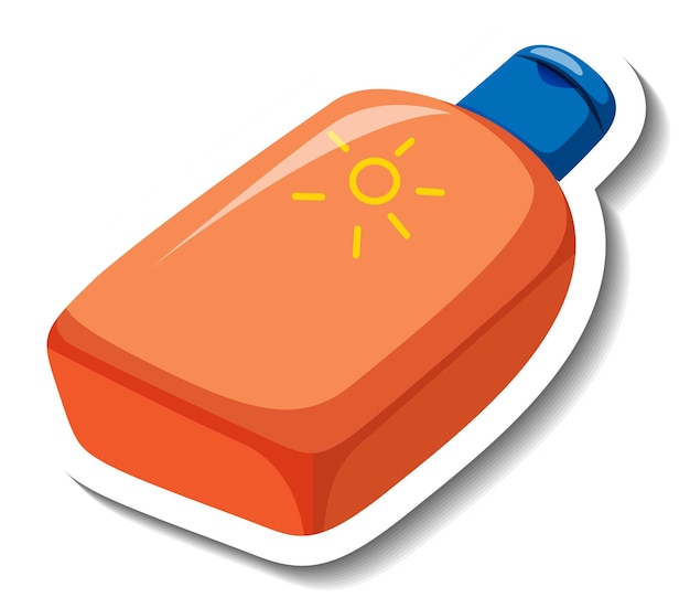 Vibrant Sunscreen Bottle with Sunny Emblem | Jiffy Designs