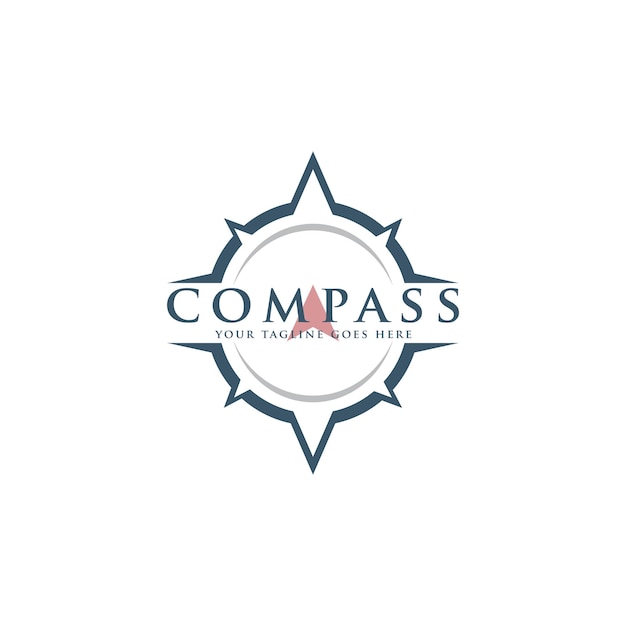 Elegant Compass Symbol with Minimalist Design and Text | Jiffy Designs