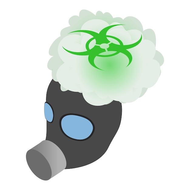 Vibrant Biohazard Symbol in Smoky Haze | Jiffy Designs