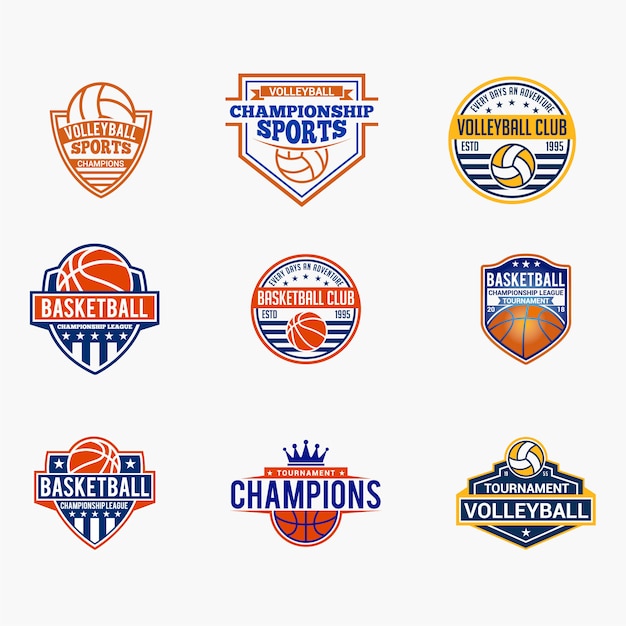 Vibrant Sports Championship Badges and Logos Collection | Jiffy Designs