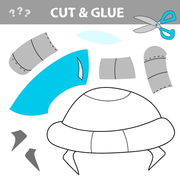 Whimsical Alien Spacecraft Cut-and-Glue Craft | Jiffy Designs