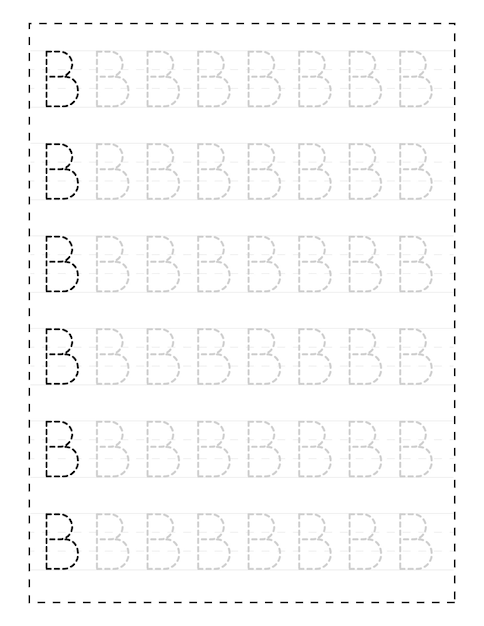 Capital Letters Alphabet Tracing Worksheets For Preschoolers and ...
