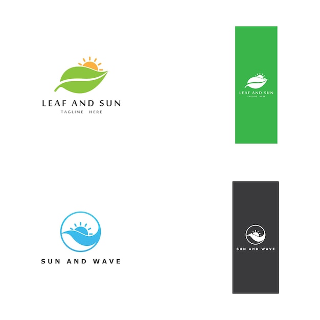 Vibrant Nature-Inspired Logos and Symbols for Versatile Branding ...