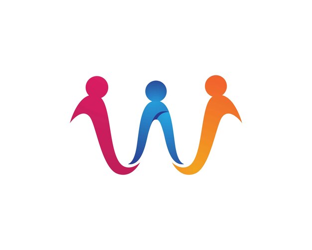 Vibrant Interconnected People Icon for Inclusive Branding | Jiffy Designs