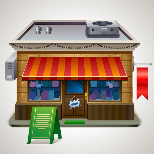 Vibrant Storefront with Awning and Signage | Jiffy Designs