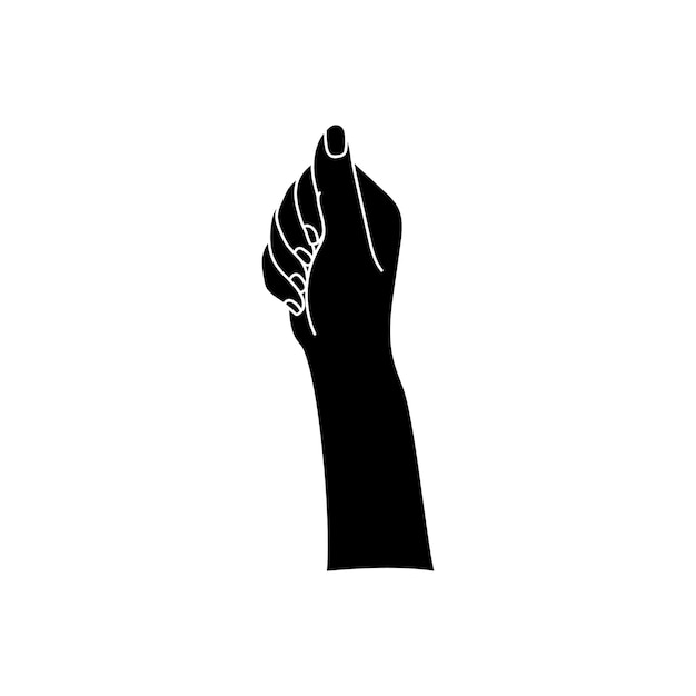 Elegant Silhouette of a Graceful Hand | Jiffy Designs