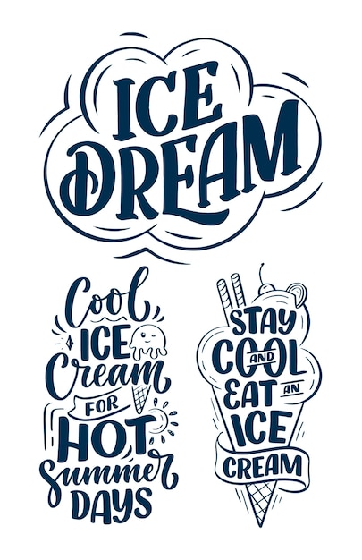 Delightful Ice Cream Typographic Designs for Summer Fun | Jiffy Designs