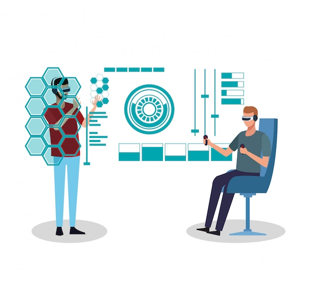 Scientist Examining Futuristic Holographic Interface | Jiffy Designs