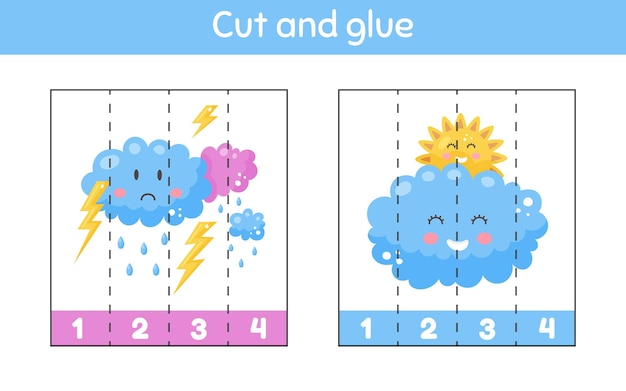 Cheerful Weather-Themed Cut-and-Glue Craft Collection | Jiffy Designs