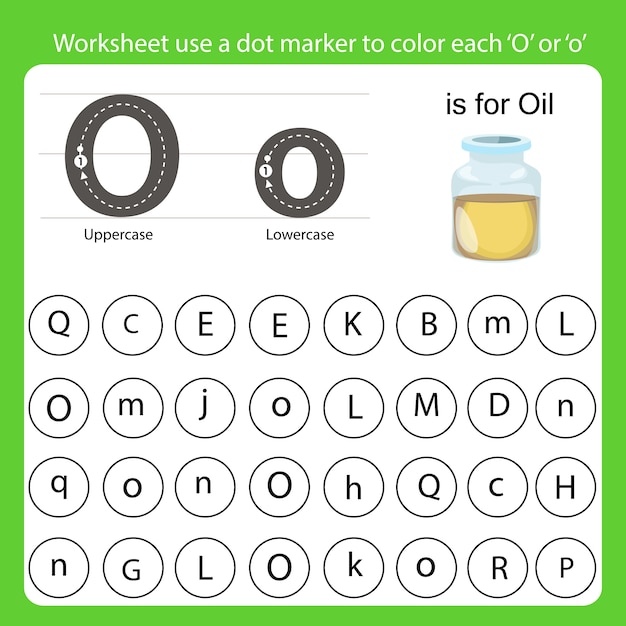 Engaging Oil-Themed Worksheet with Lettered Rings | Jiffy Designs