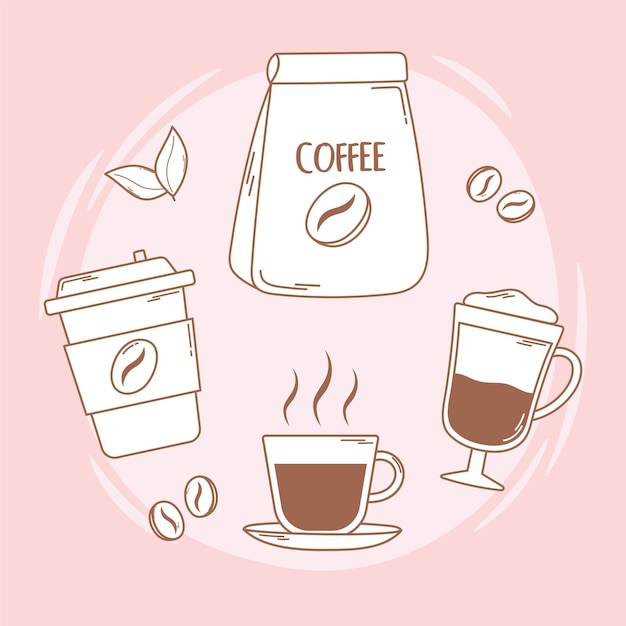 Charming Coffee Collection with Diverse Design Elements | Jiffy Designs