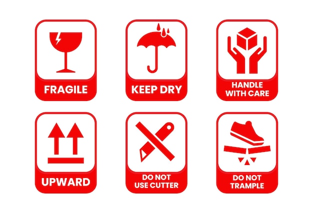 Iconic Shipping Symbols: Fragile, Dry, and Careful Handling | Jiffy Designs