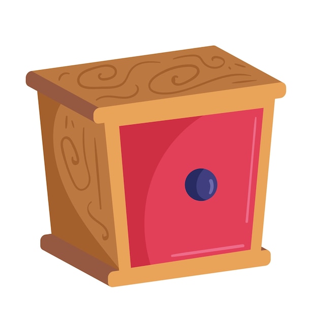 Vibrant Wooden Trinket Box with Swirling Patterns | Jiffy Designs