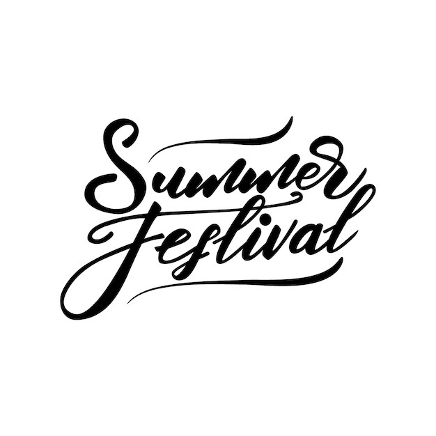 Vibrant Calligraphic Text for Summer Festival Celebration | Jiffy Designs