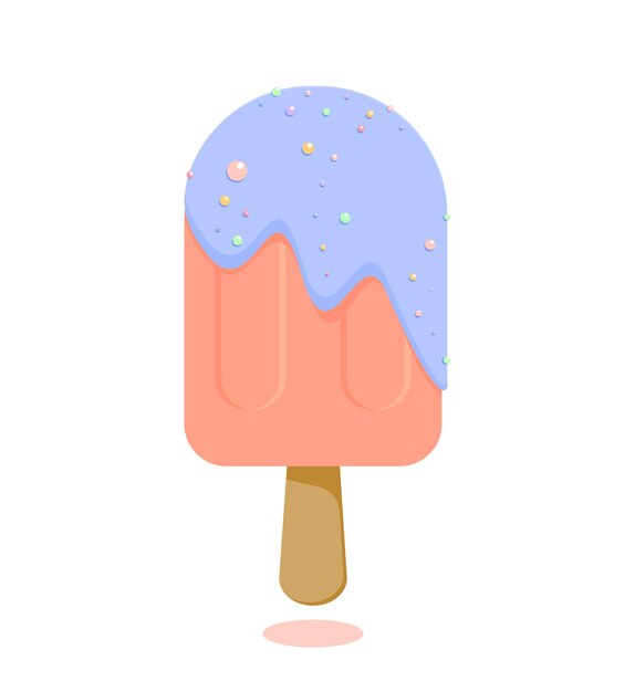 Delightful Icy Treat: Vibrant Popsicle with Sprinkles | Jiffy Designs