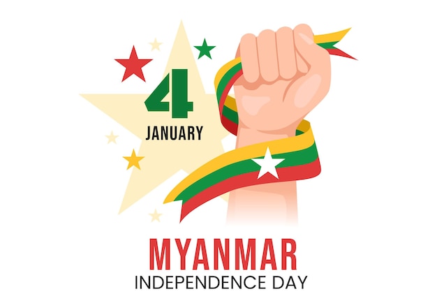 Celebrating Myanmar's Independence with Vibrant Symbols | Jiffy Designs