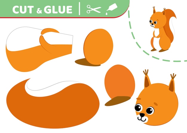 Charming Squirrel Cut-and-Glue Craft Kit for Kids | Jiffy Designs