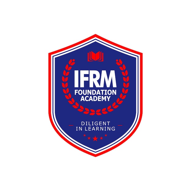 Vibrant Shield-Shaped Logo for IFRM Foundation Academy | Jiffy Designs