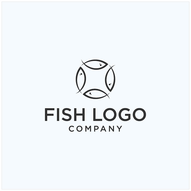 Minimalist Aquatic Symbol: Interlocking Fish Design | Jiffy Designs