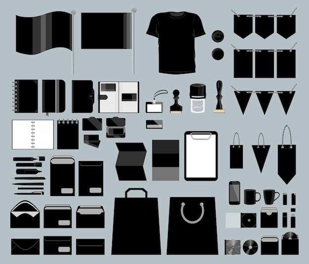 Minimalist Black and White Merchandise Template Designs | Jiffy Designs