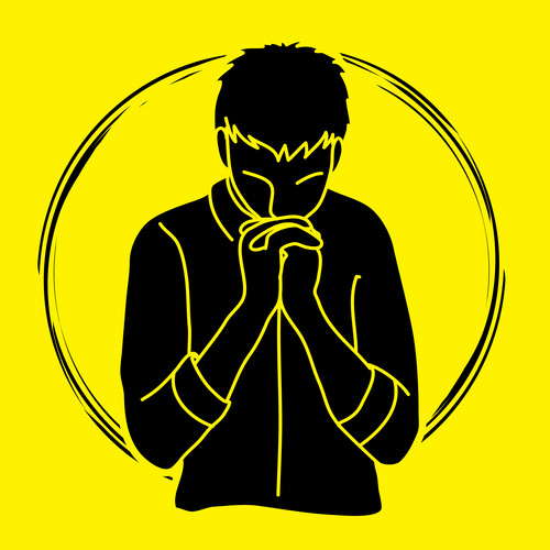 Prayer, Christian Praying, Thank You God Graphic Vector | Jiffy Designs