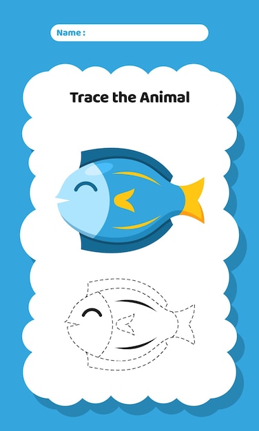 Vibrant Tropical Fish with Tracing Outline Activity | Jiffy Designs