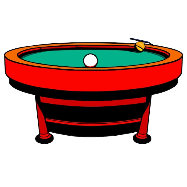 Vibrant Retro Pool Table with Striped Design | Jiffy Designs