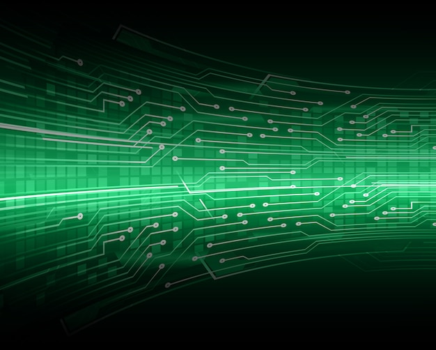 Captivating Green Circuit Board Backdrop | Jiffy Designs