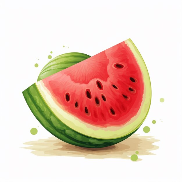Vibrant Watermelon Slice with Lush Green Rind | Jiffy Designs