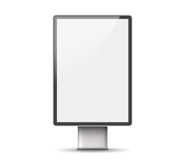 Sleek and Minimalist Blank Display Screen on a Stand | Jiffy Designs