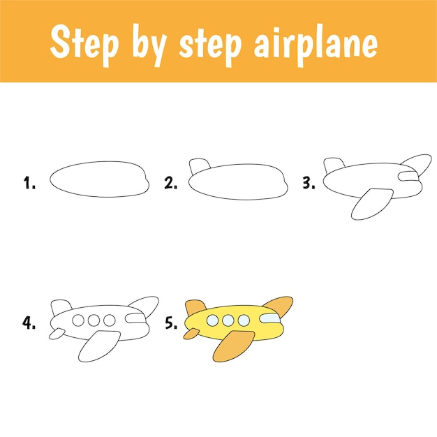 Charming Step-by-Step Guide to Drawing a Whimsical Airplane | Jiffy Designs