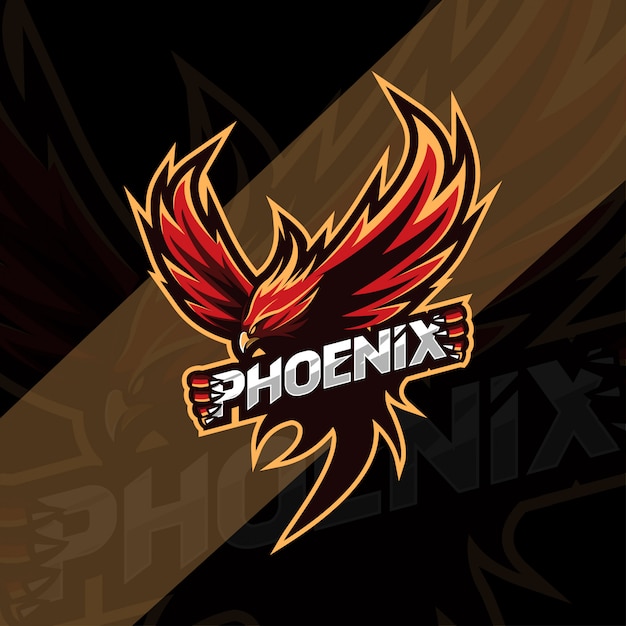 Majestic Phoenix Emblem Radiates Fiery Passion | Jiffy Designs