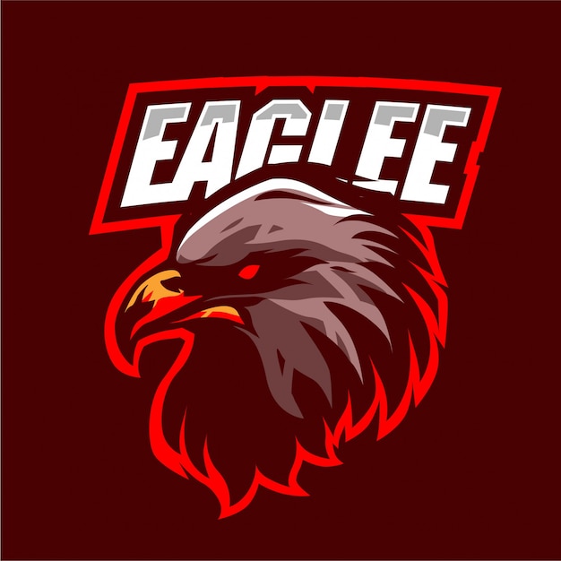 Fierce Eagle Mascot Logo with Bold Typography | Jiffy Designs