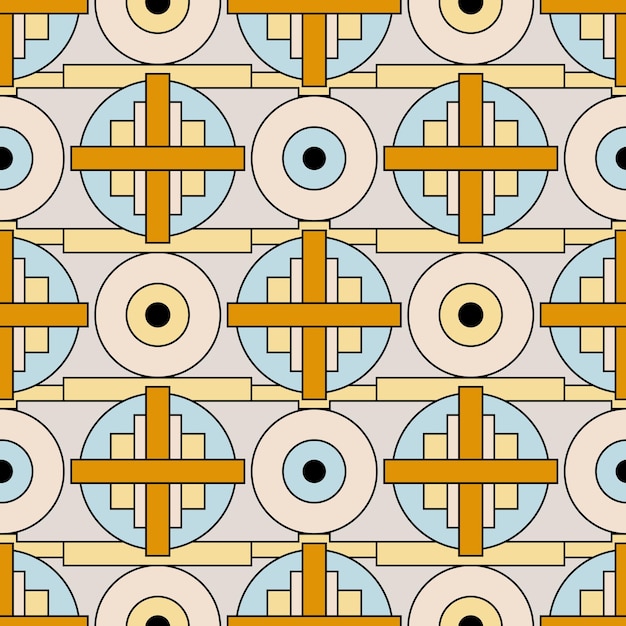 Geometric Symmetry: Interlocking Shapes and Hues | Jiffy Designs