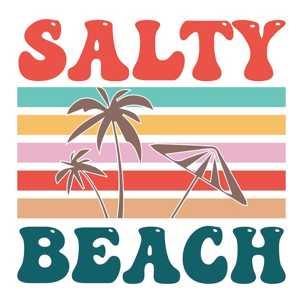 Vibrant Salty Beach Landscape with Palm Trees | Jiffy Designs