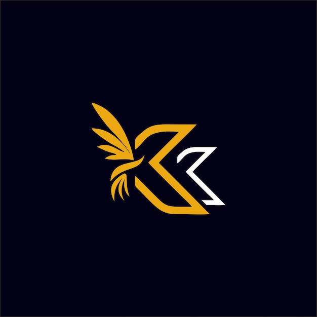 Captivating Golden Phoenix Emblem on Sleek Black Background | Jiffy Designs