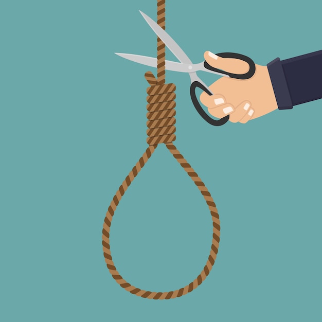 Cutting the Noose: A Powerful Image of Overcoming Despair | Jiffy Designs