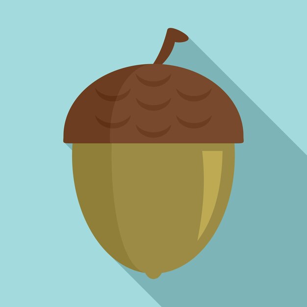 Stylized Acorn Icon with Textured Details | Jiffy Designs