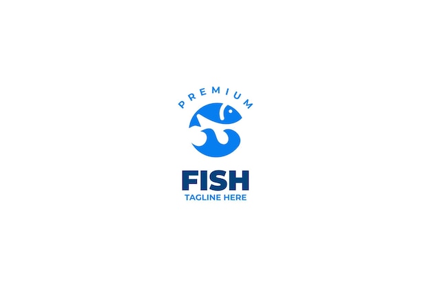Vibrant Premium Fish Logo with Tagline | Jiffy Designs