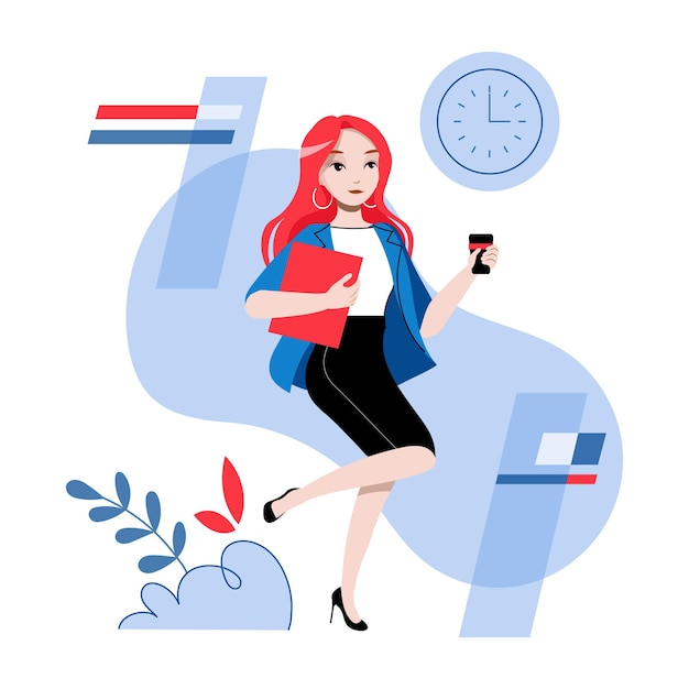 Multitasking Woman Navigates Work and Life with Efficiency | Jiffy Designs