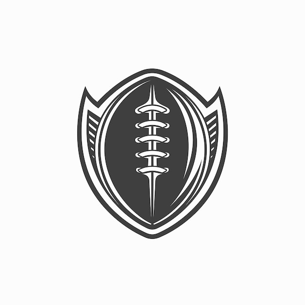 Striking Football Emblem with Bold Shield Design | Jiffy Designs