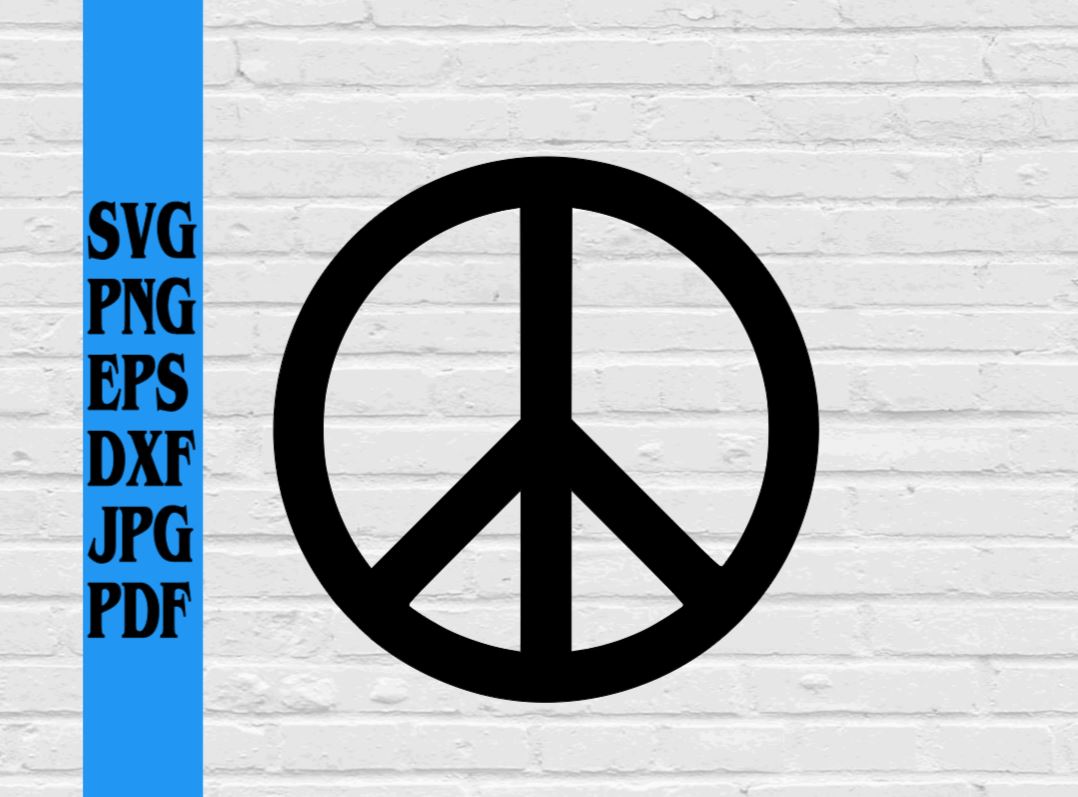 Peace sign clip art svg png eps dxf pdf sublimation, peace sign | Jiffy ...